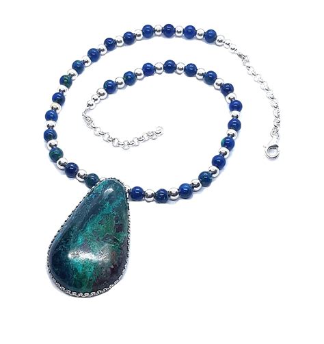 925 Sterling Silver Eilat Stone Necklaceeilat Stone
