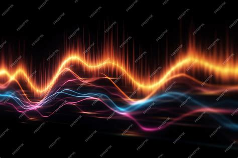 Premium Ai Image Audio Waveform Abstract Technology Background Blue And Purple Abstract