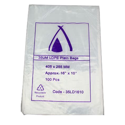 Tp 16 X 10 Ldpe Bag 35um 100pcs X 10pack