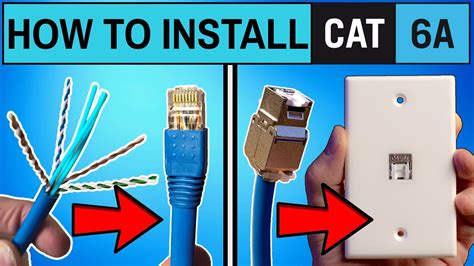 CONNECTING CAT A CABLE TO PLUG Cat A KEYSTONE JACK INSTALL HOW TO YouTube