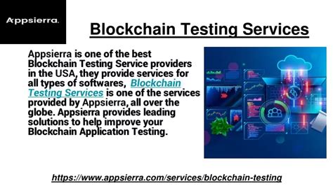 ppt blockchain testing services powerpoint presentation free