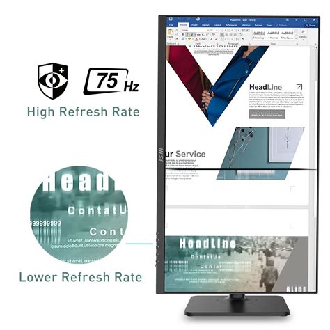 MSI Modern MD271QP 27 inch Monitor Black | Powered by MSI — MSI Store ...