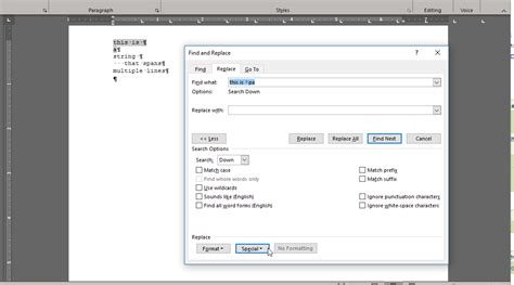 Find And Replace How Can I Search For A Multiple Line String In