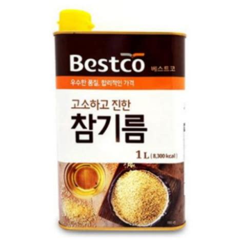 대상베스트코 고소하고 진한 참기름 1l[1개] 에누리 가격비교