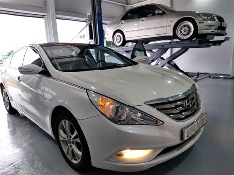 썸모터스 Yf 쏘나타 합성엔진오일 교환 라이트 하향등 교체 에어컨필터 교체 로얄퍼플 카본헤파필터 네이버 블로그