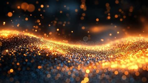 Glowing Particles Form Waves Stock Video Video Of Beauty Darkness 376325317