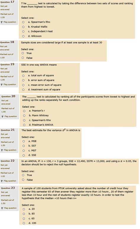 solved question 17 test is calculated by taking the difference between