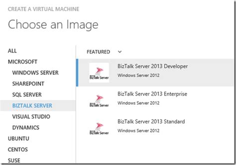 biztalk server 2013 developer image in the azure virtual machine