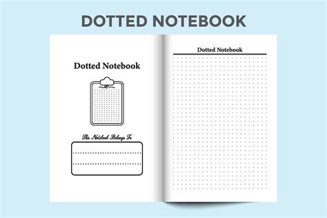 Dotted Notebook Interior Simple Dotted Notebook Template For Artists Or Rough Sketches