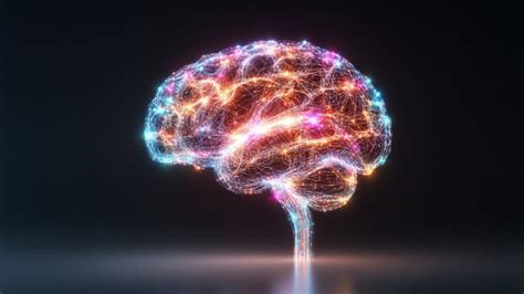 Neural Network Visualization Revealing Glowing Pathways Of Artificial Intelligence Research