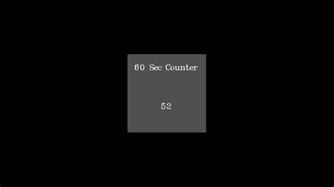 How To Make Simple 60 Sec Timer In C Graphics C Graphics