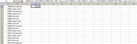 Worksheet Function Excel Formula To Generate Conditional Random Value Super User