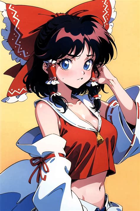 Hakurei Reimu Touhou Generated By Ainoia Paranoia Aibooru