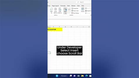 How To Add Scroll Bar In Excel Our Pro Tip 🔥 Shorts Excel Trending