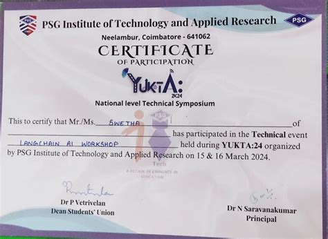 Ai Langchain Workshop Yukta24 Psgtech Artificialintelligence