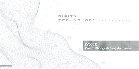 디지털 기술 미래 인터넷 네트워크 속도 연결 흰색 배경 사이버 나노 정보 추상적 인 통신 혁신 미래 기술 데이터 인공 지능 빅 데이터 선 도트 일러스트 벡터 0명에 대한