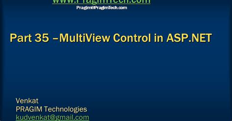 Sql Server Net And C Video Tutorial Part 35 Multiview Control In