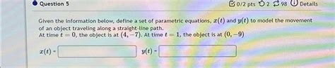 solved question 502pts298detailsgiven the information below