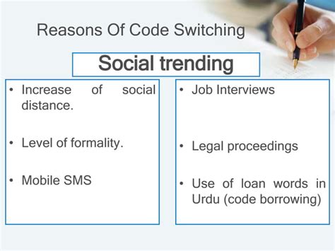 Code Switching And Code Mixing Pptx
