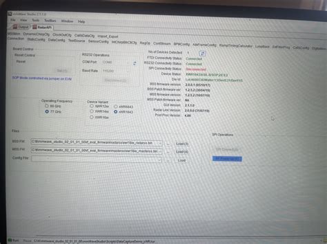 AWR BOOST Mmwave Studio Not Running Sensors Forum Sensors TI E E Support Forums