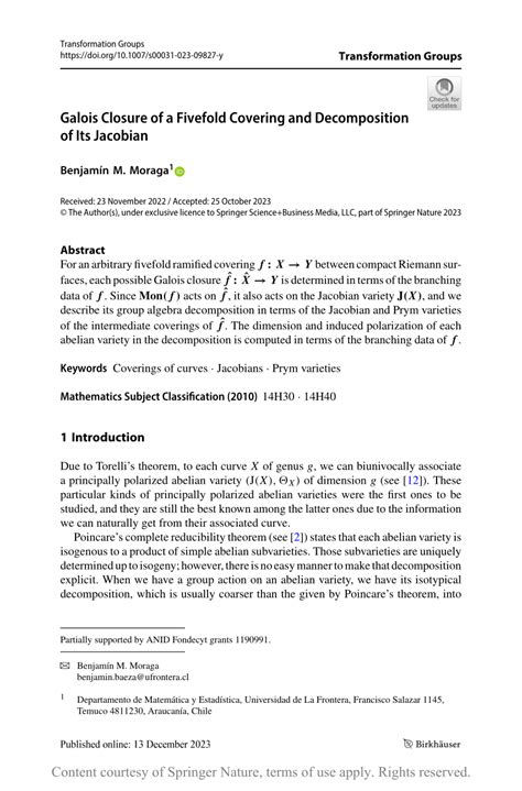 Galois Closure Of A Fivefold Covering And Decomposition Of Its Jacobian