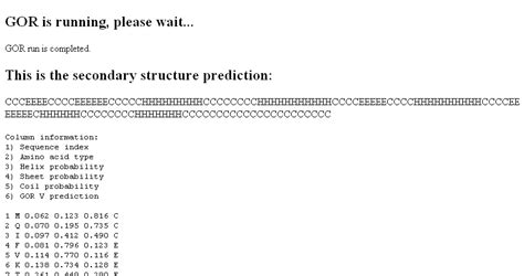 gor output for ubiquitin 60s ribosomal protein download scientific