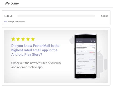 inbox shows large advertisement on login · issue 209 · protonmail