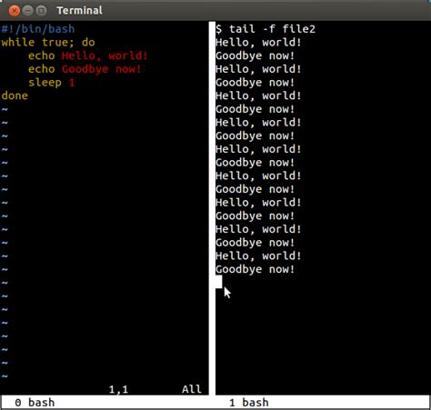 Vim Automatic Scroll Buffer Stack Overflow
