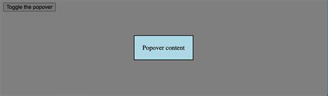 Html Popover Attribute
