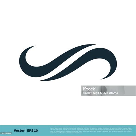 추상 Swoosh 장식 아이콘 벡터 로고 템플릿 일러스트 디자인 벡터 Eps 10 로고에 대한 스톡 벡터 아트 및 기타 이미지 로고 파도 파도 패턴 Istock