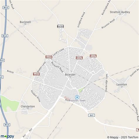 Map Bicester Map Of Bicester Cherwell Ox26 6 And Practical Information