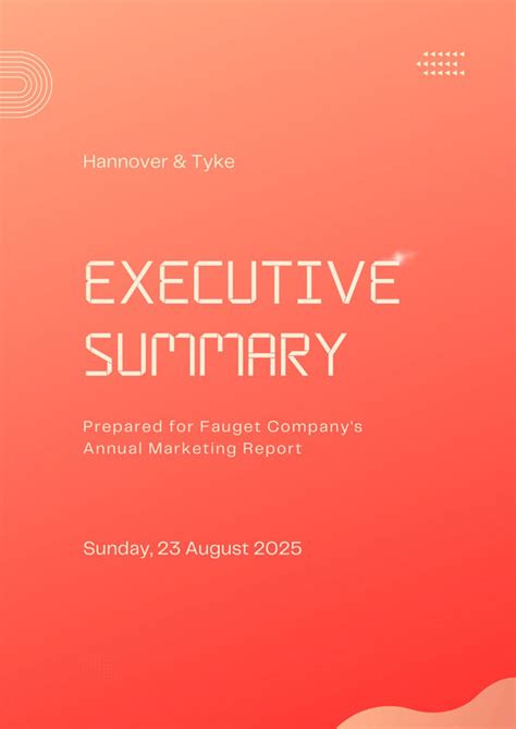 Page 3 Free Printable Executive Summary Templates Canva