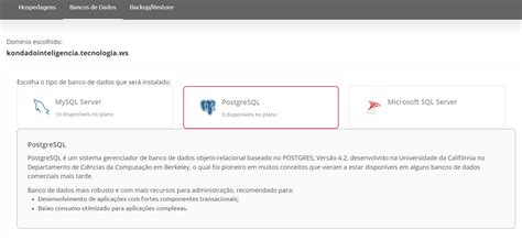 Criando Um Banco De Dados Postgresql Na Locaweb