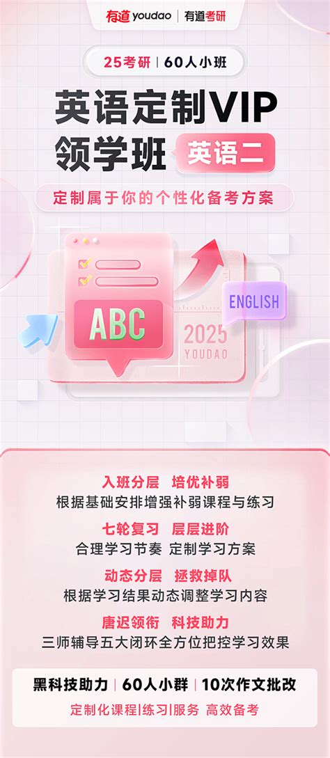 【60人小班】25考研英语二定制vip领学1班 网易云课堂