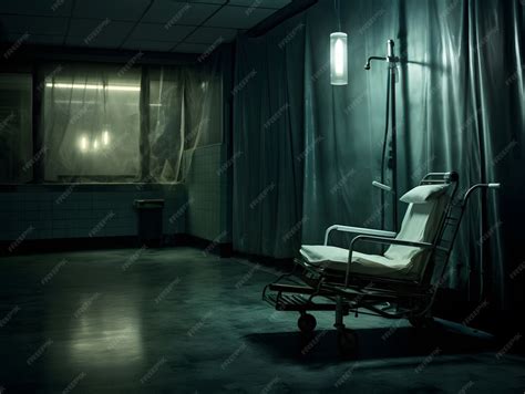 Escena De Terror Con Un Hospital Misterioso Foto Gratis