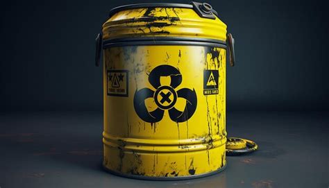 Premium Photo Radiationcontaminated Waste Container