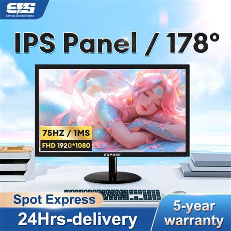 Expose Monitor Inch Flat Pc Gaming Monitor Desktop Computer Inch Hz Hz Ips