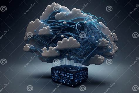 It Internet Cloud Computing Storage Technology Cyberspace Concept Ai