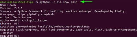 How To Install Dash Framework In Python On Linux
