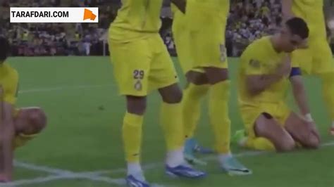 کریستین رونالدو هنگام ظربات پنالتی بازی الهلال و النصر دعا کرد و ثابت