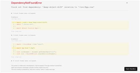 deep diff codesandbox