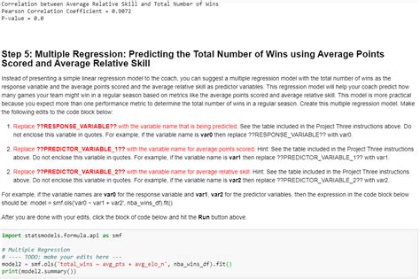 Need Help On Writing The Last Code Block For This