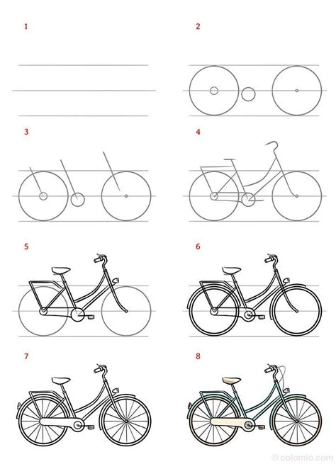 How To Draw A Bicycle Step By Step Cycle 2d Drawing How To Draw A