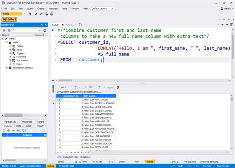 Sql Basic How To Work With String Functions In Sql —my Sql Concat Length Substr