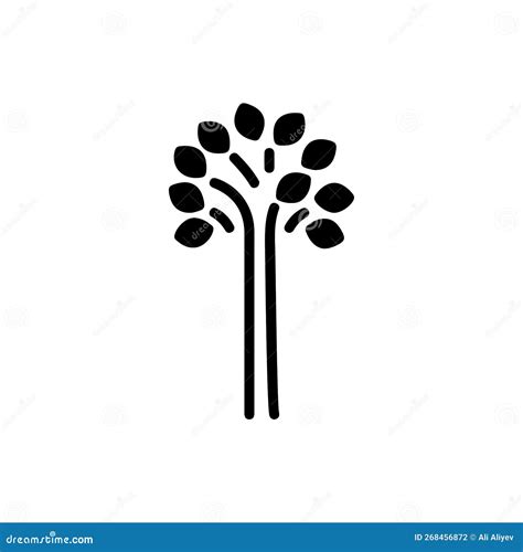 Tree Icon Simple Style Green Energy Poster Background Symbol Tree Brand Logo Design Element