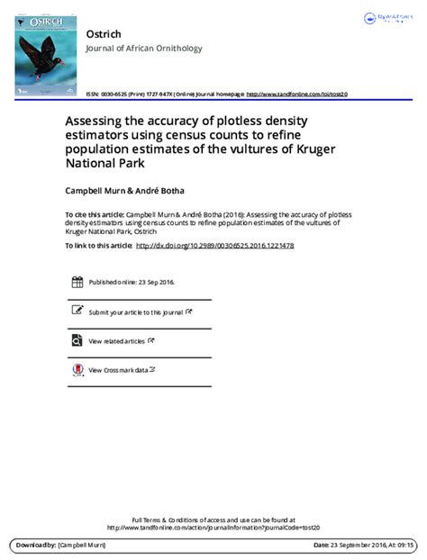 Pdf Assessing The Accuracy Of Plotless Density Estimators Using