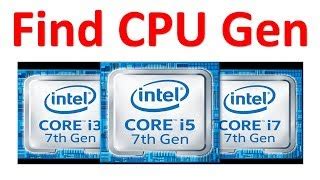 How To Know My Processor Generation Gorsoho