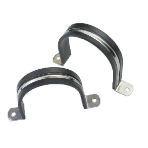 도금 고무 코팅 고정 클램프 맞춤형 자동차 케이블 파이프 클램프 아연 도금 P 타입 고무 라인 케이블 호스 클램프 제품