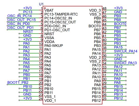 Stm32f103c8t6 Core Board Schematic And Pcb Design Reversepcb