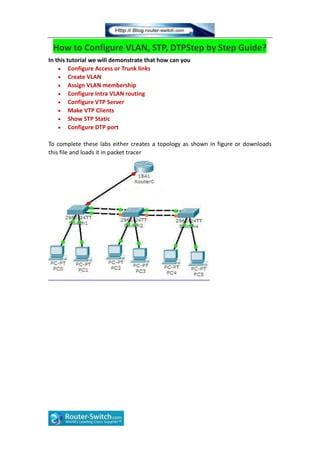How To Configure Vlan Stp Dtp Step By Step Guide PDF